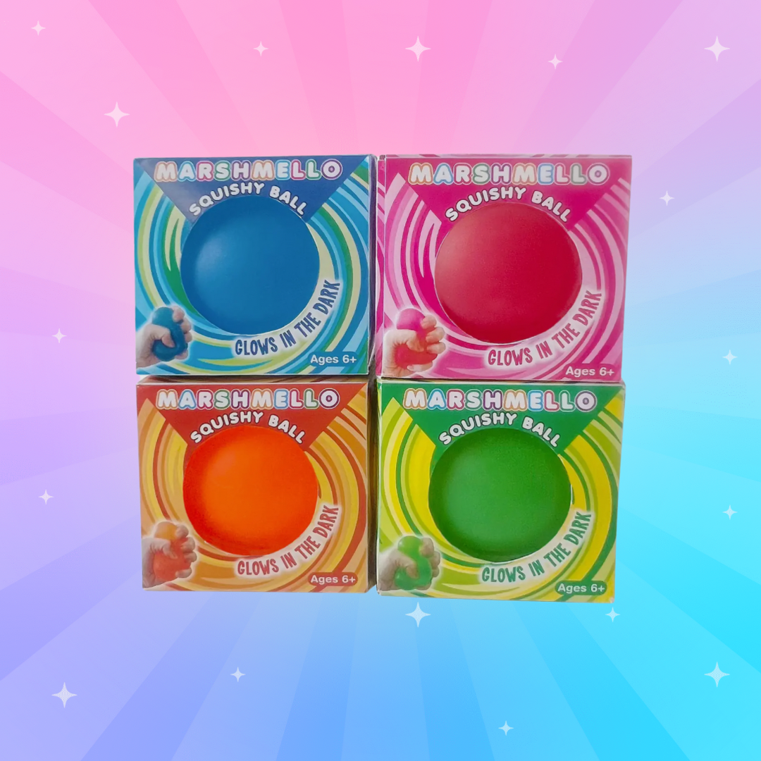 Zorbitz Marshmello Glow in the Dark Squishy Ball – The Store Before Time