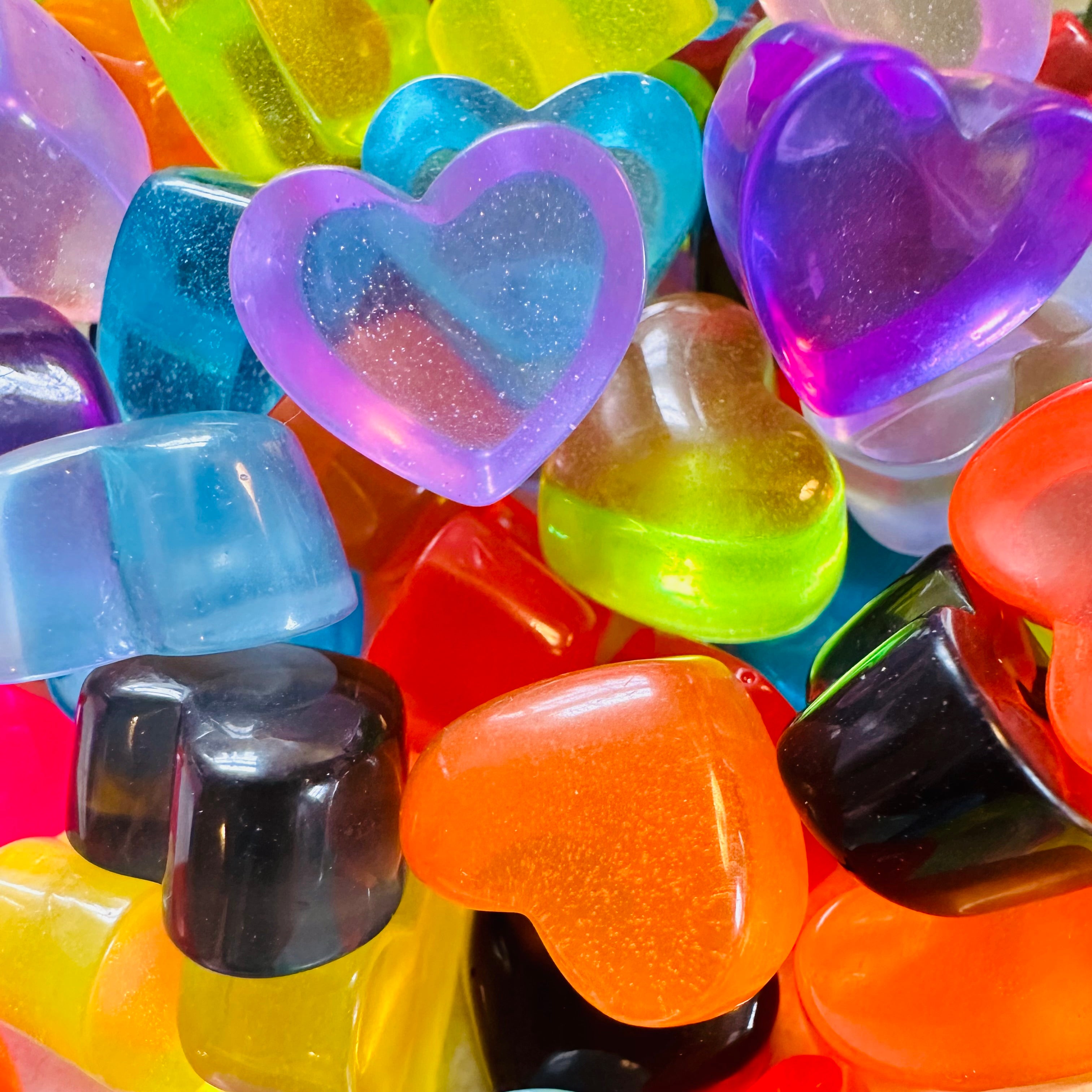 Transparent Heart Charms – The Store Before Time